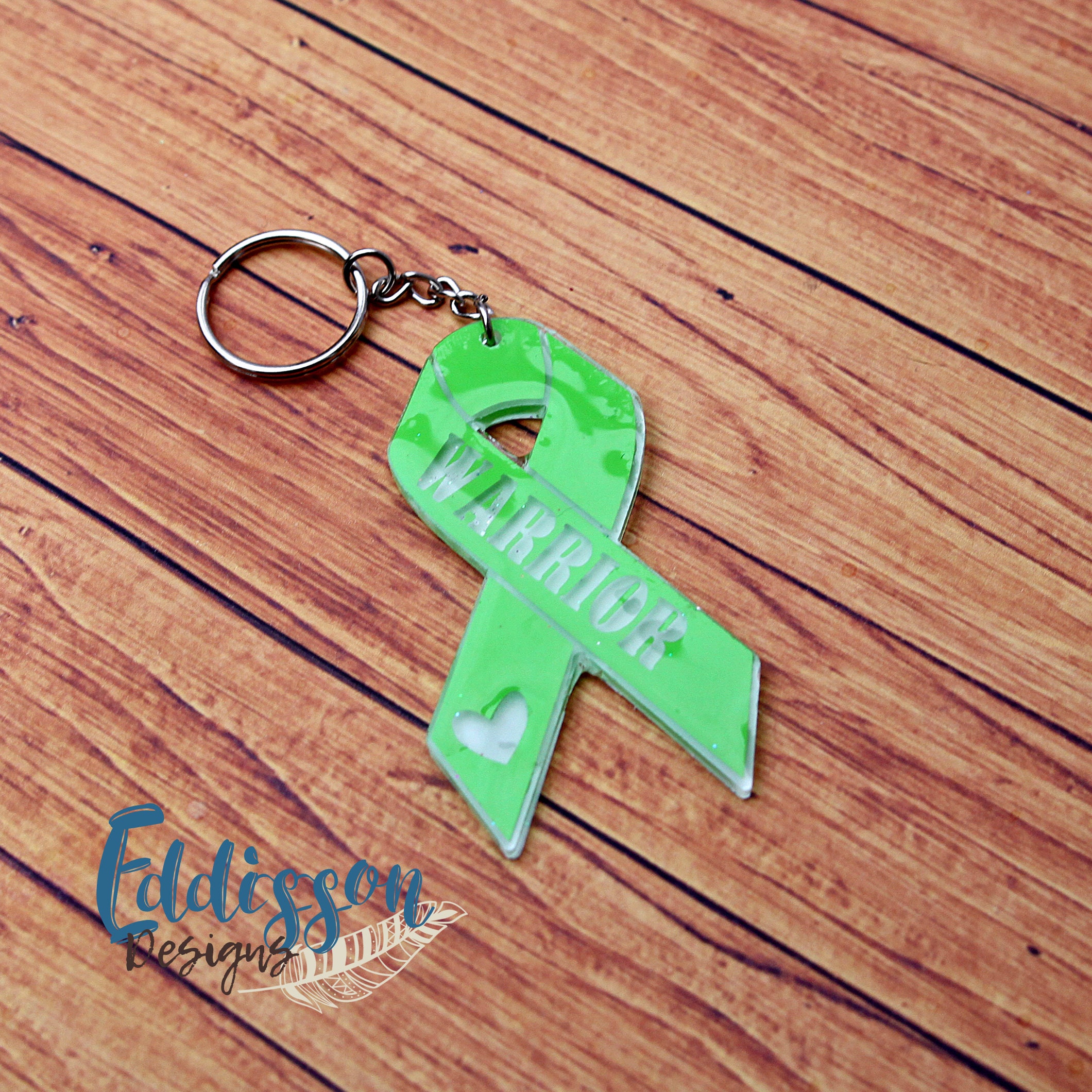 Lymphoma / Muscular Dystrophy Awareness Ribbon Keychain Made - Etsy