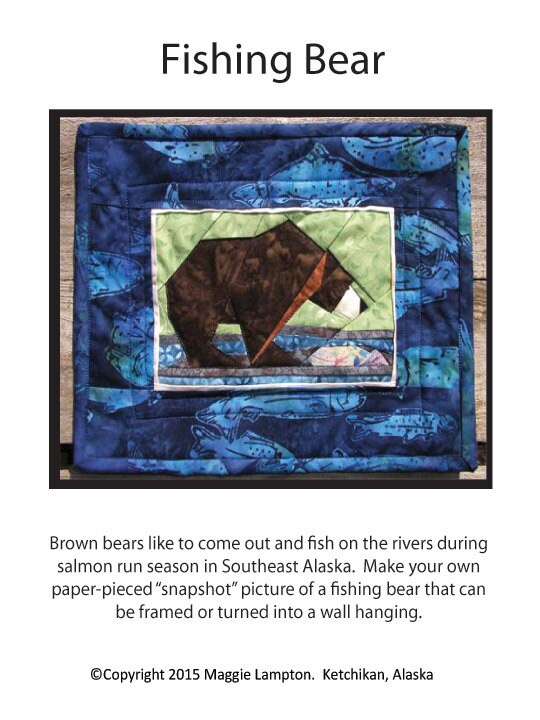 Fishing Bear Paper Pieced Quilt Pattern - Etsy