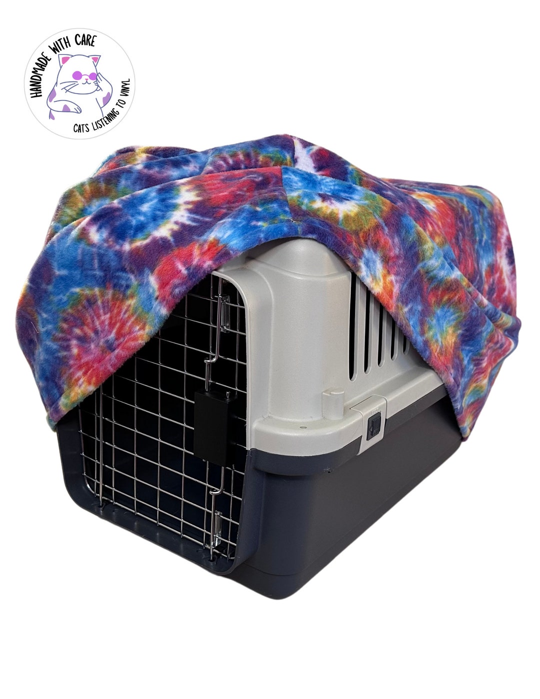 Catcalm Cat Carrier Cover Tie Dye Print Unleash the Calmness With Purr ...
