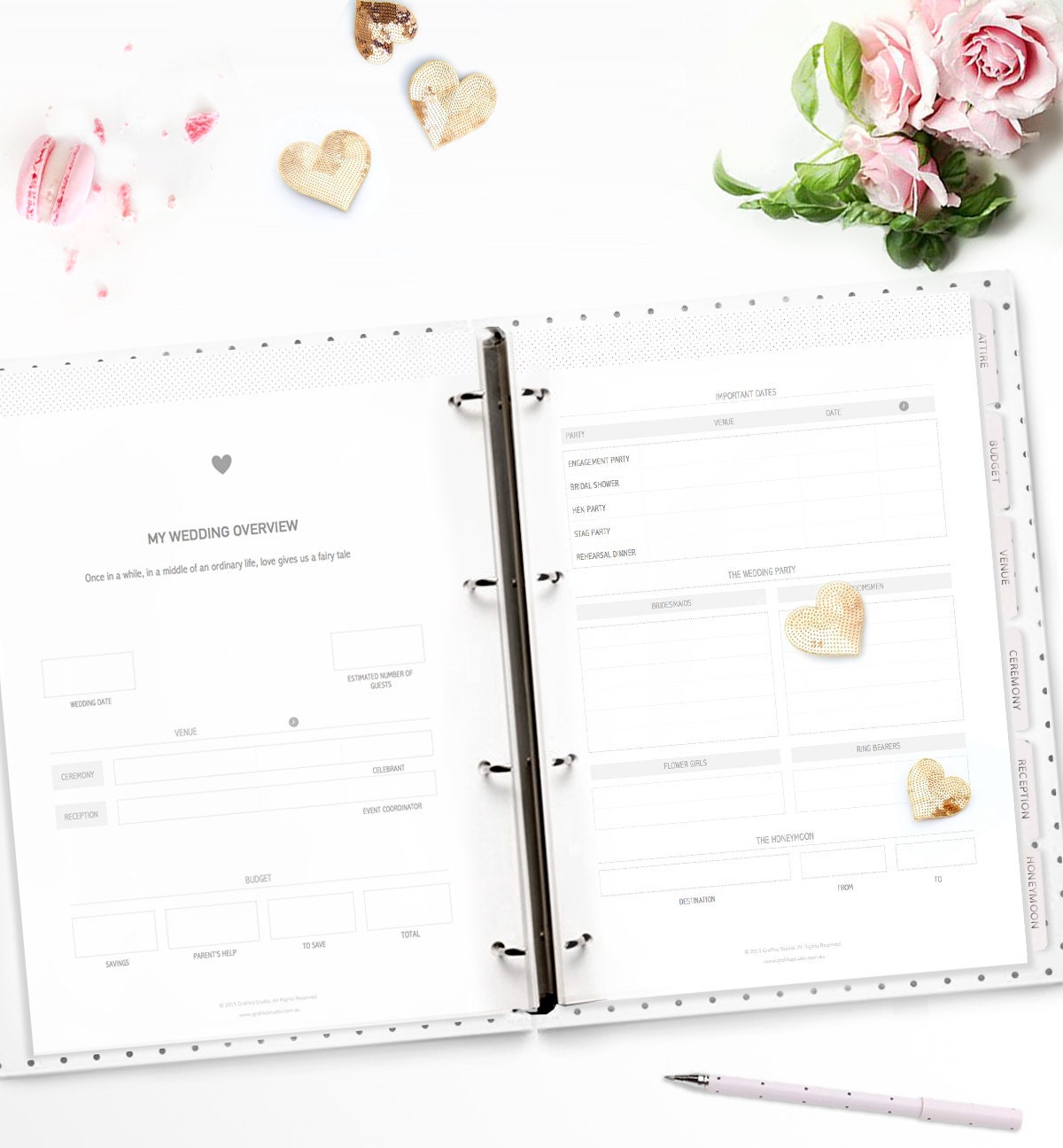 Printable Wedding Planner. Stylish and Beautiful - Etsy
