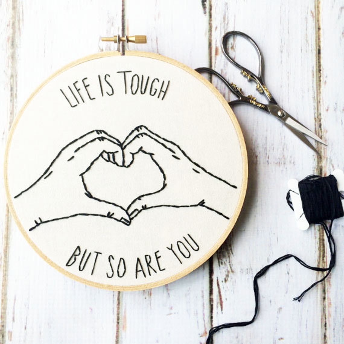 Life is Tough but so Are You Motivational Wall Decor - Etsy
