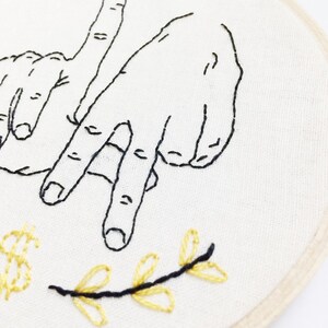LA Hand Sign Embroidery Hoop Art, California Home Decor - Etsy