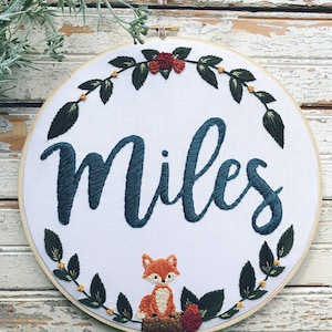 Custom Name Hoop, Baby Name Embroidery, Nursery Name Sign, Baby Girl ...