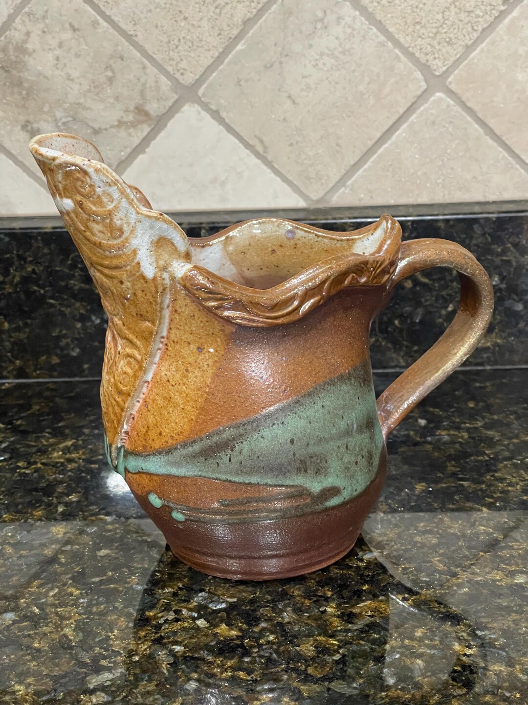 Wood Fire and Altered Pitcher! One of a Kind Piece - Etsy