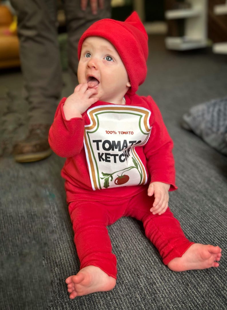 Ketchup and Mustard Twin Costume: Fleece Halloween Pajamas - Etsy