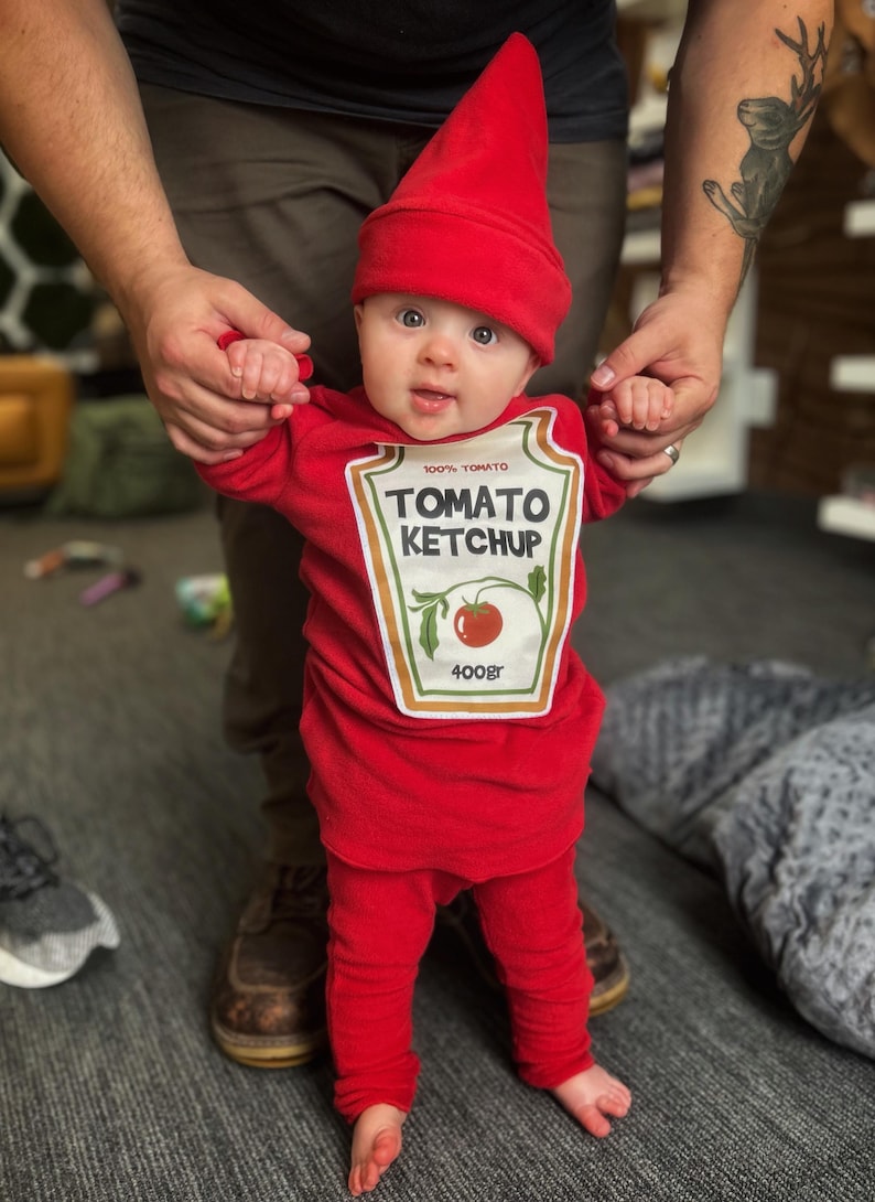 Ketchup and Mustard Twin Costume: Fleece Halloween Pajamas - Etsy