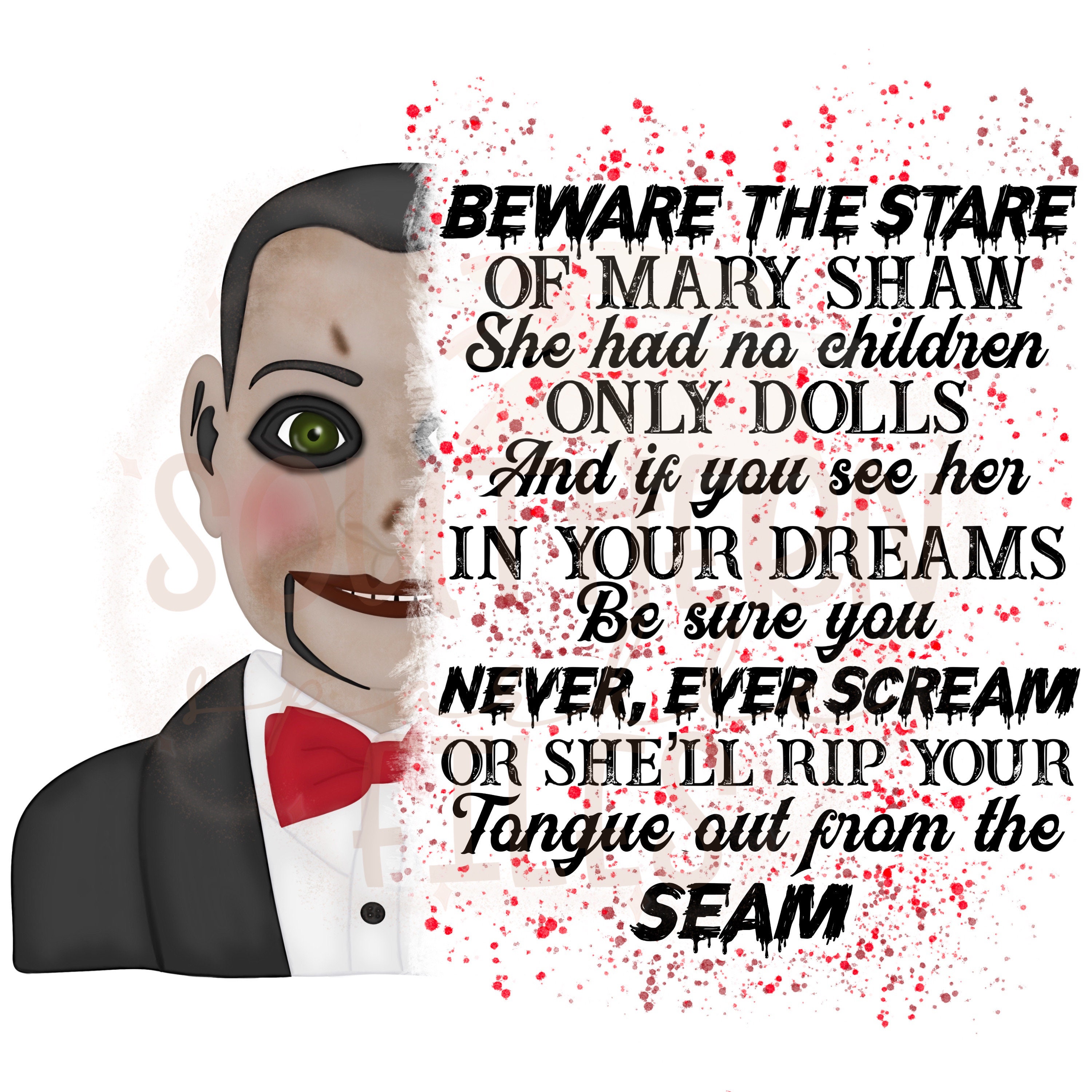 Dead Silence & Mary Shaw Halloween Horror Movie PNG File - Etsy