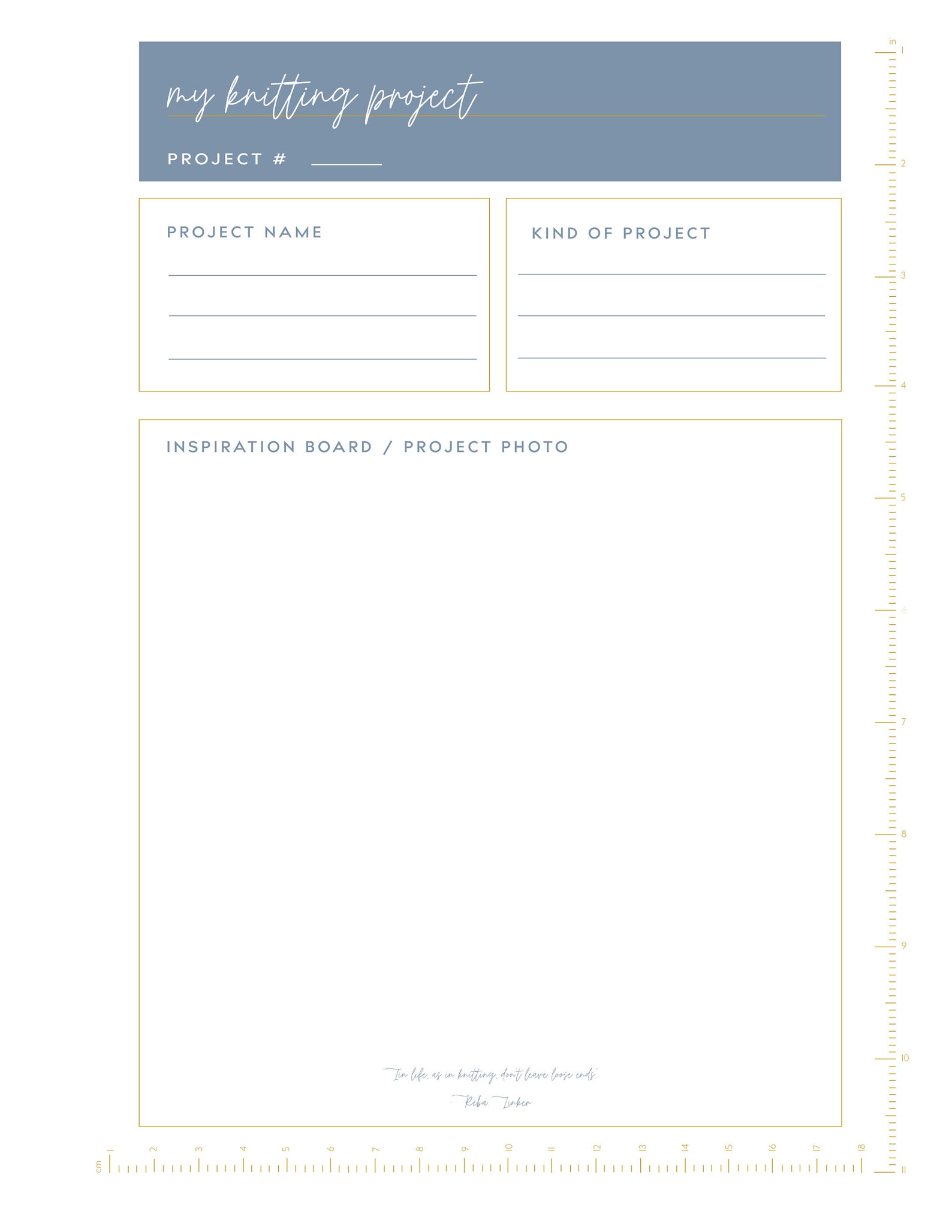 KNITBOOK : Knitting Journal Printable PDF W/ Inspiation Board | Etsy