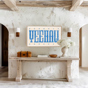 Vintage Western Style "yeehaw" Samsung Frame TV Art Cowgirl Decor | Set ...