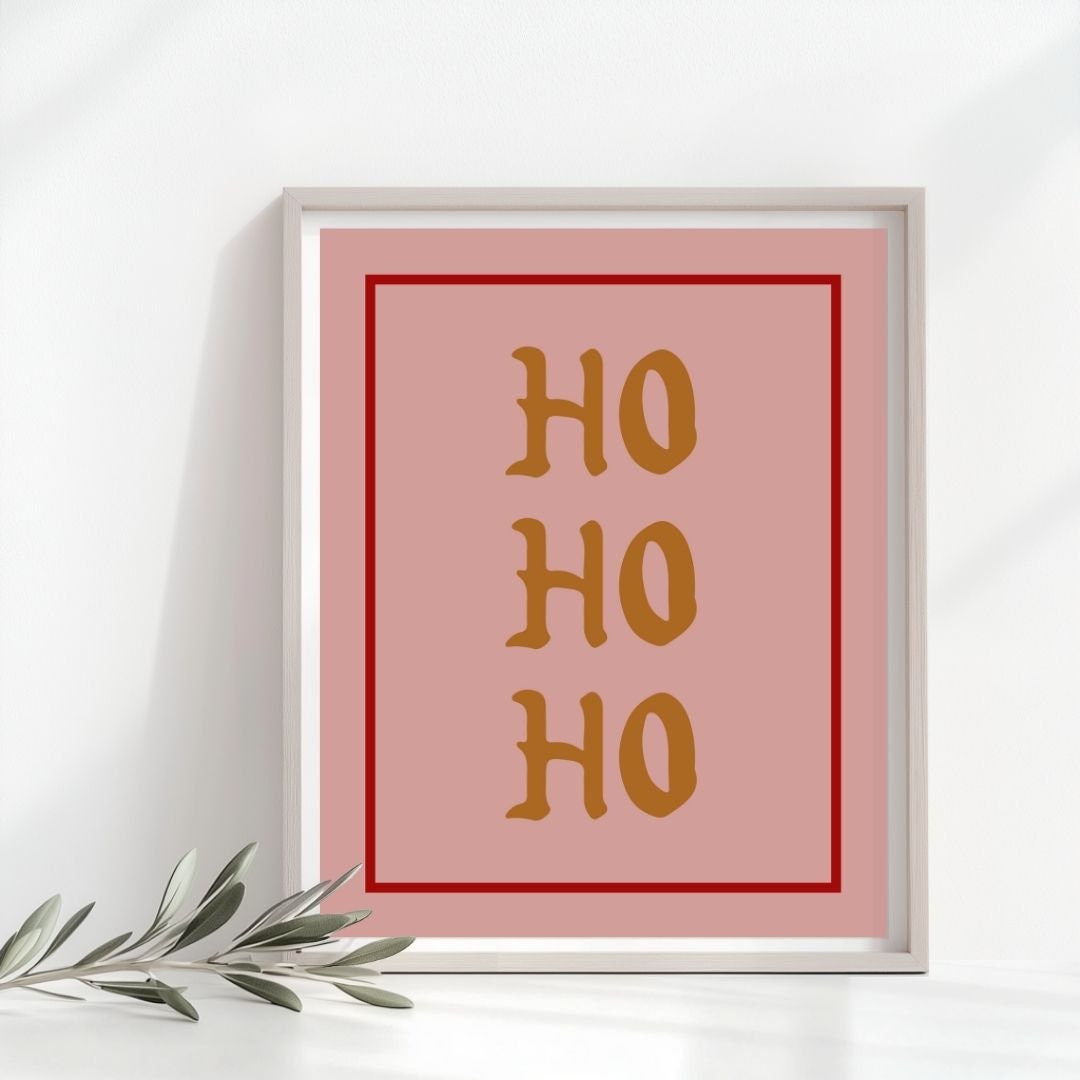 Classic Hohoho Disney Font Holiday Printable Wall Art L Disney Winter ...