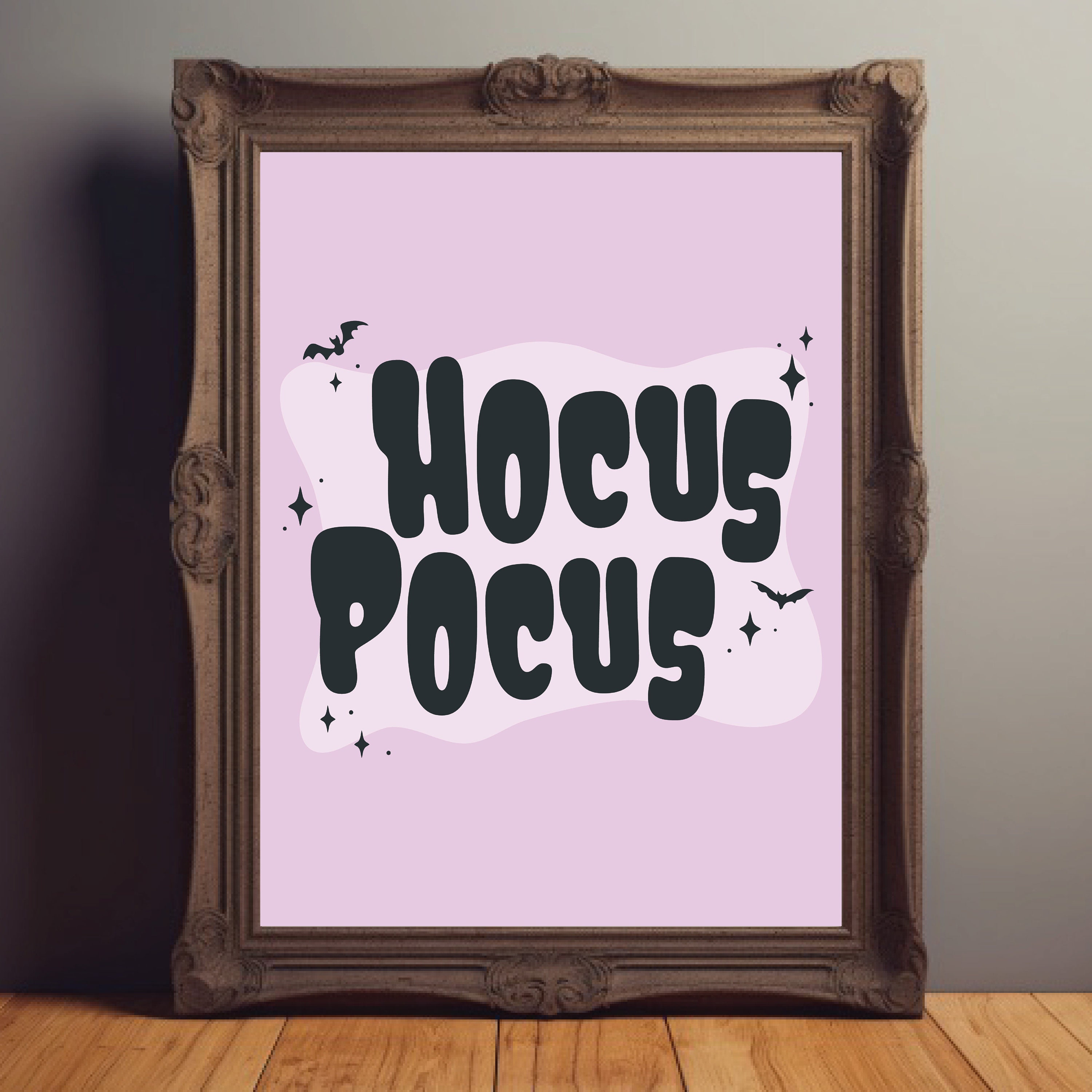 Hocus Pocus Digital Art L Printable Wall Art L Halloween - Etsy