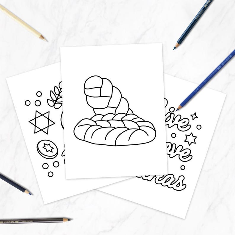 Hanukkah Coloring Pages Printable - Full Coloring Book 32 Bold and Easy ...