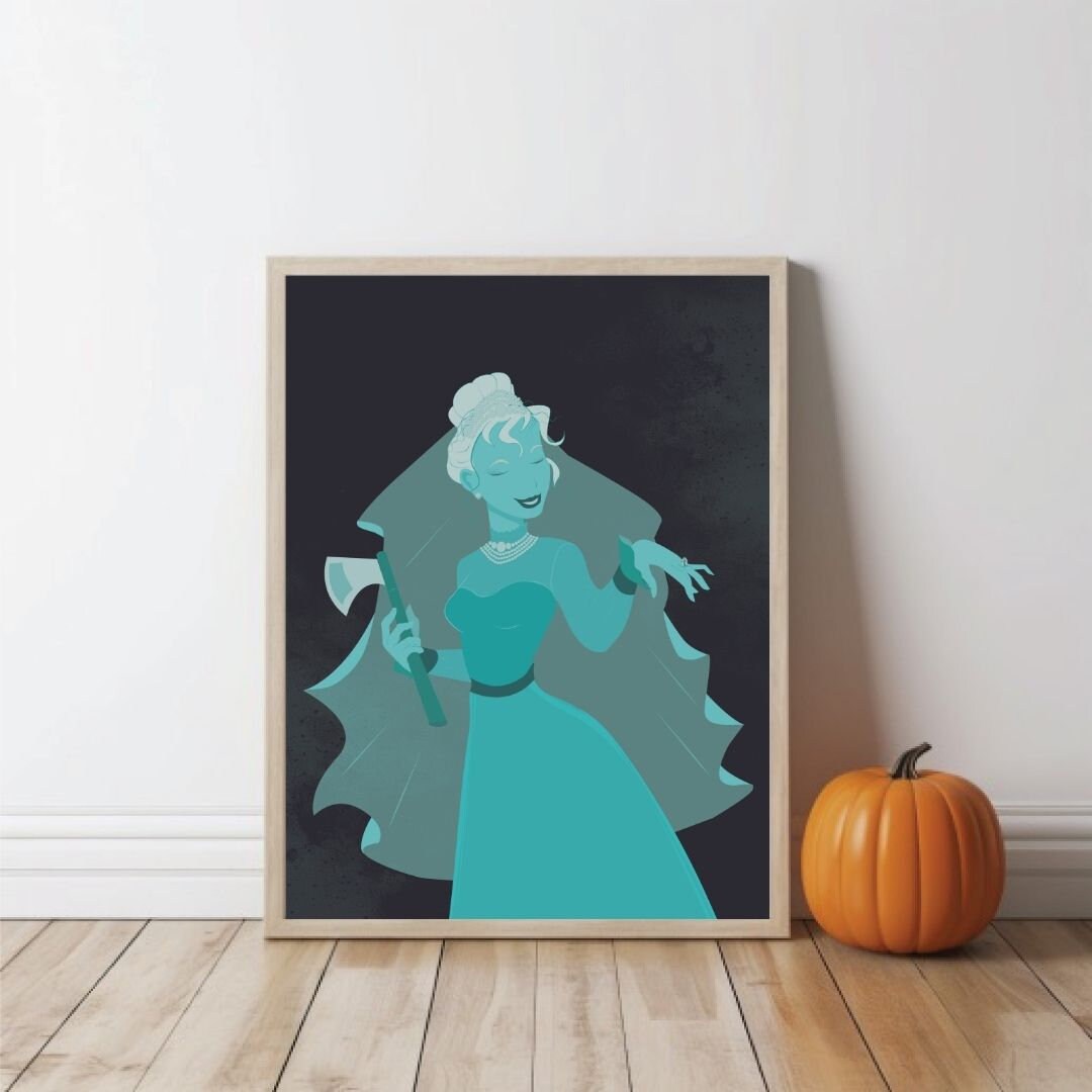 Haunted Mansion Ghost Bride Constance Hatchaway Printable Wall Art ...