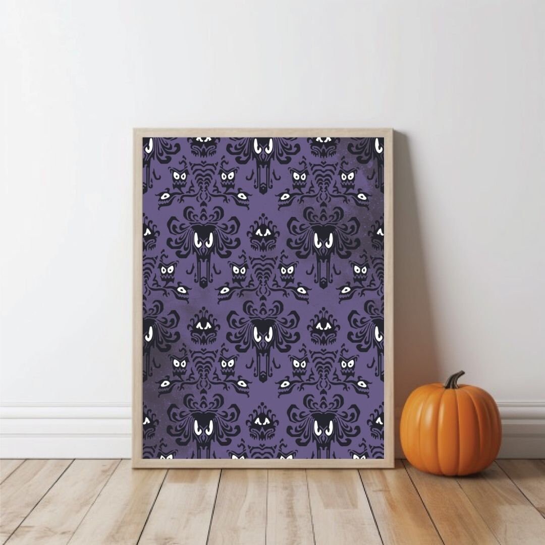 Haunted Mansion Wallpaper Printable Wall Art Disneyland "spooky ...