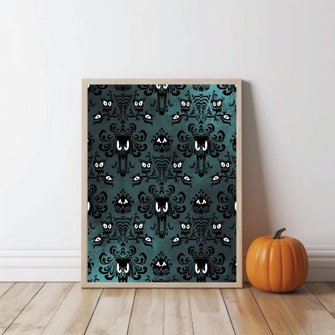 Haunted Mansion Wallpaper Printable Wall Art Disneyland "spooky ...