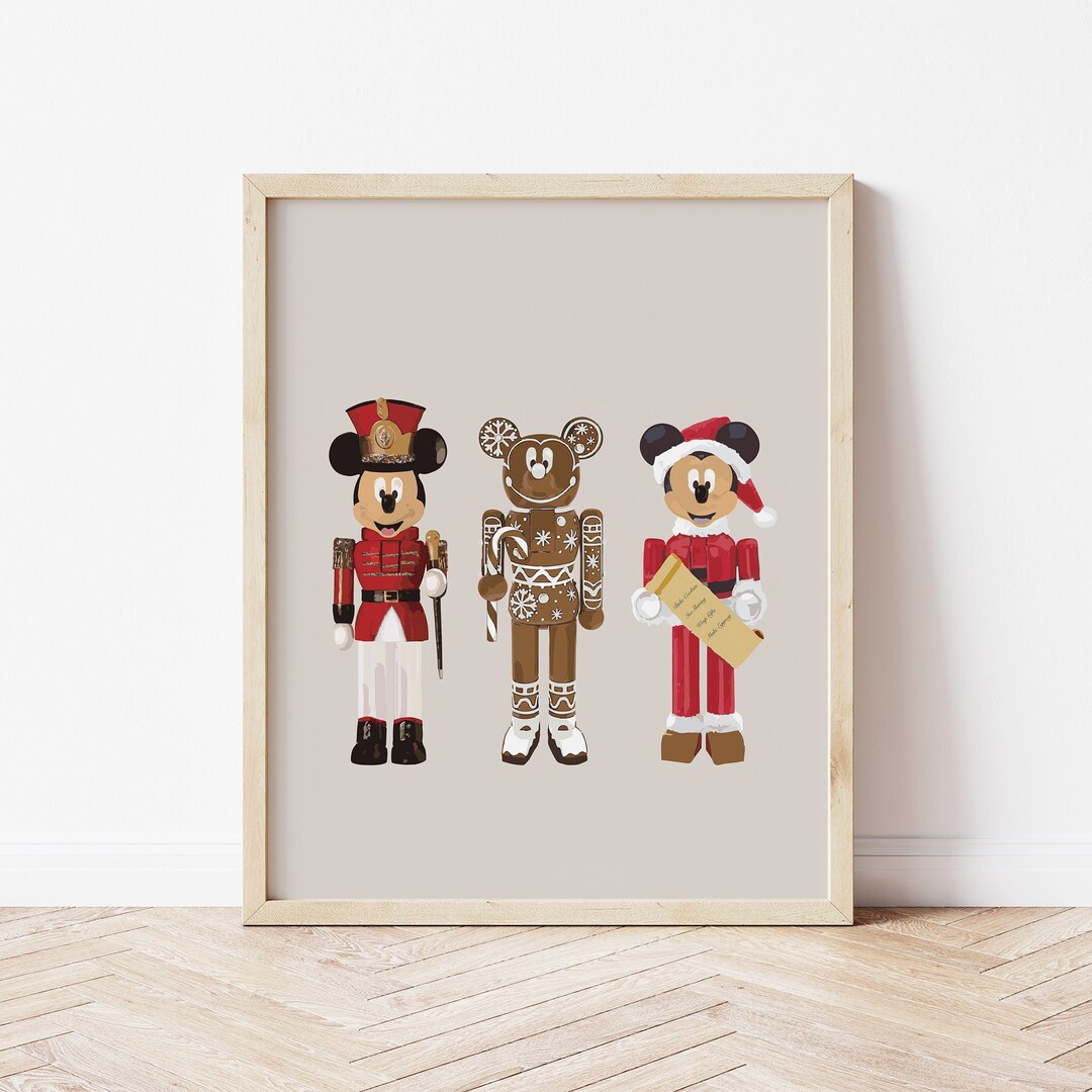 Mickey Nutcrackers L Digital Art L Christmas Printable Wall - Etsy