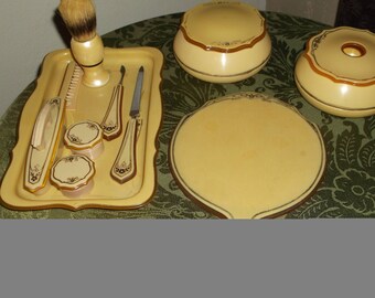 Bakelite Vanity Set - Etsy