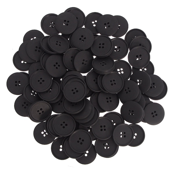 Black Matte Buttons - Etsy