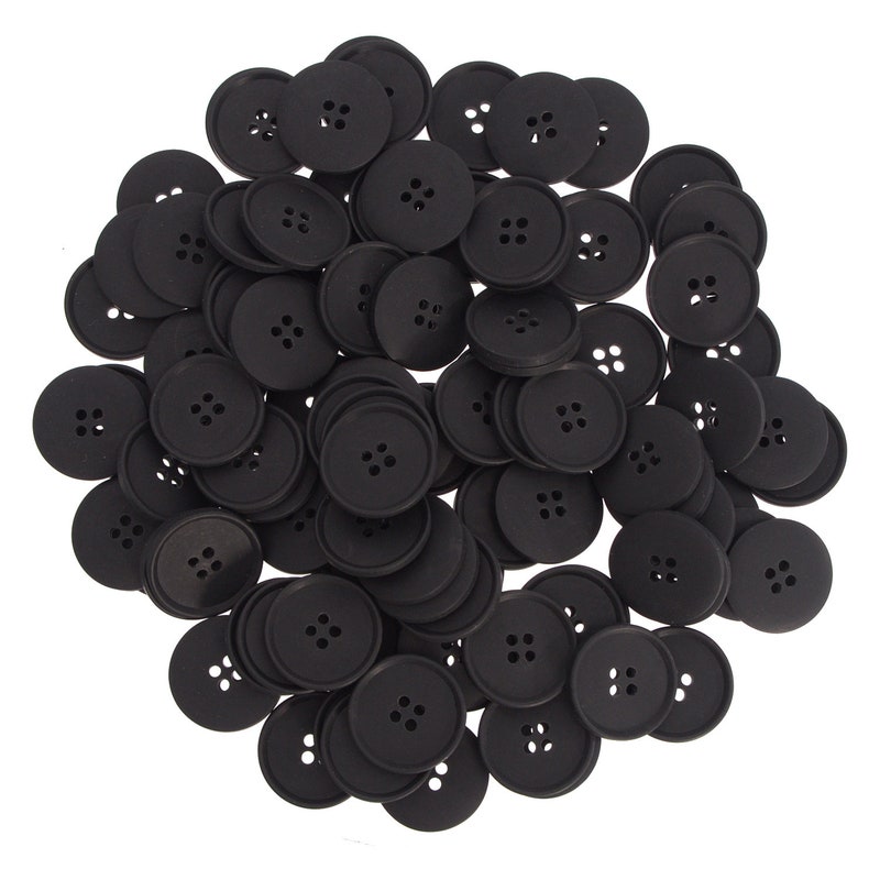 Black Matte Buttons - Etsy