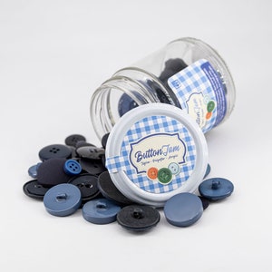 Button Jam - Mixed Buttons - 12 Colors Available - Individual Jars - Etsy