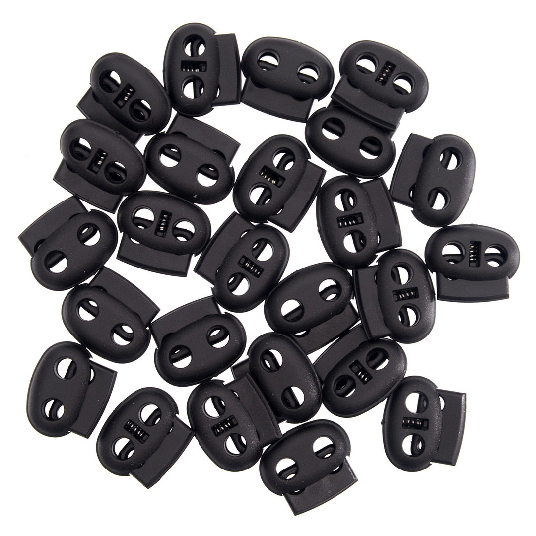 Monkey Nose Cord Lock - 2 Hole - 23mm X 19mm / Hole Size (2 X 5mm ...