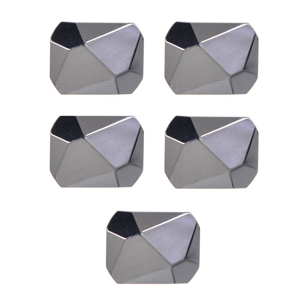 ABS Metal Plated Shank Buttons Rectangular Faceted Shape | Etsy