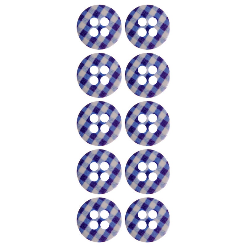 Plaid Buttons - Etsy