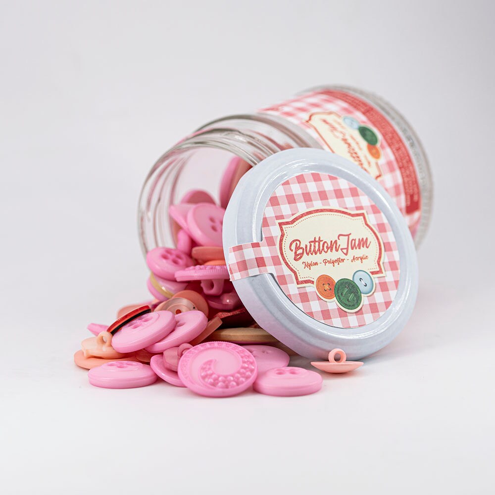 Button Jam - Mixed Buttons - 12 Colors Available - Individual Jars - Etsy