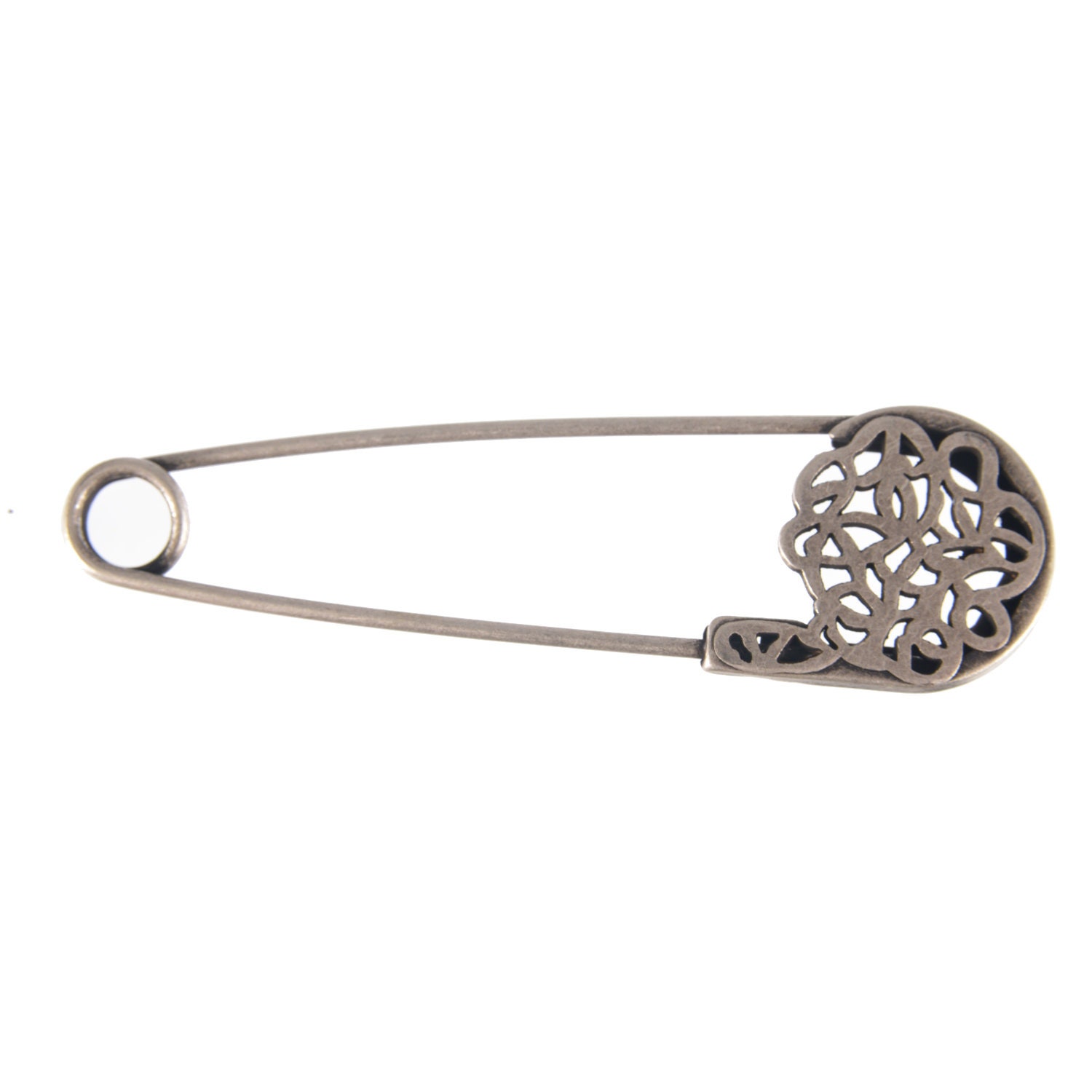 Zinc Die Cast Kilt Pin 3 Round Perforated Filigree - Etsy
