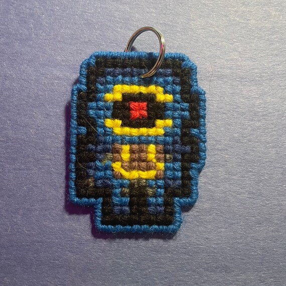 Apex Legends Pathfinder Cross-Stitch Keychain | Etsy