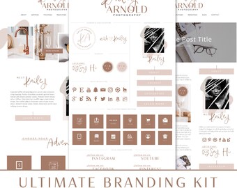 Pink Blog Template - Etsy