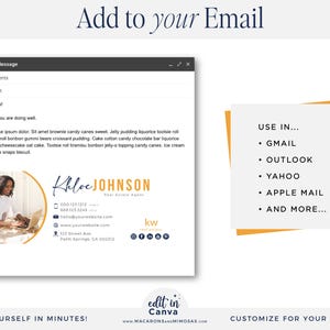 Email Signature Template With Logo, Minimalist, Best Seller Realtor ...