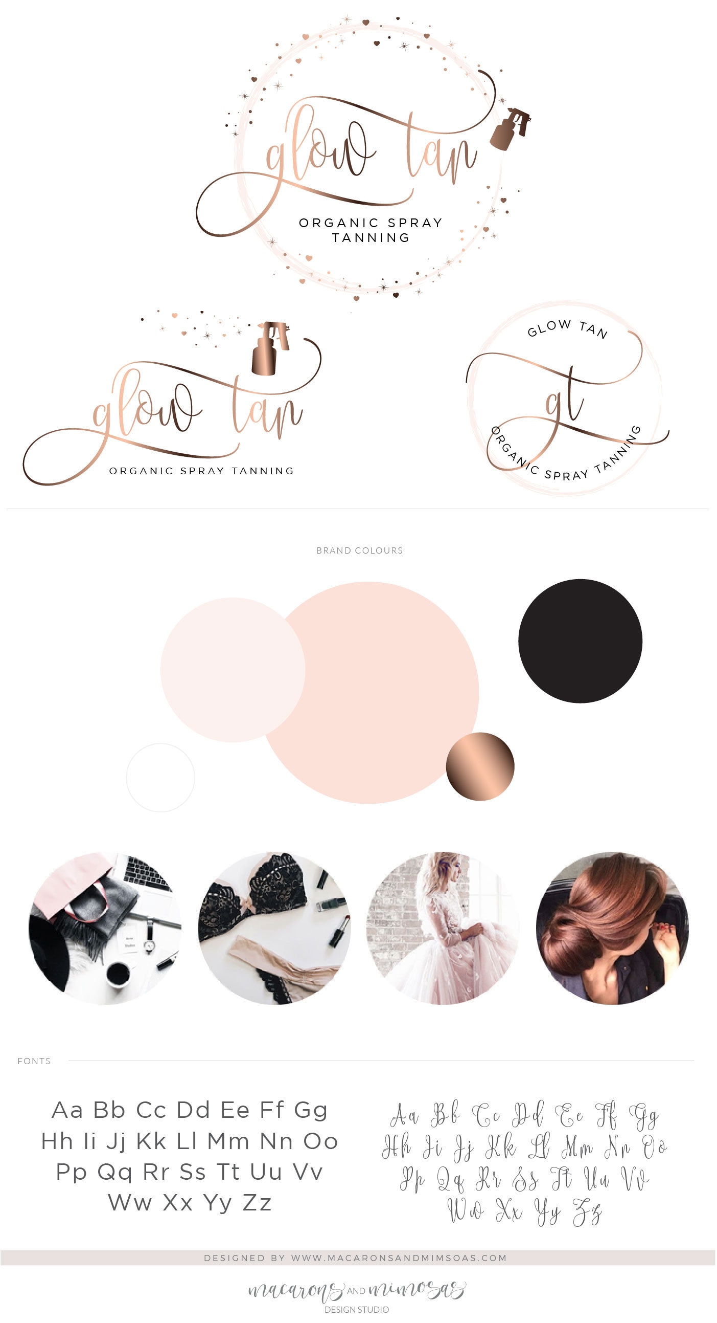Spray Tan Logo Design, Tanning Branding Watermark, Stars Heart Spray ...
