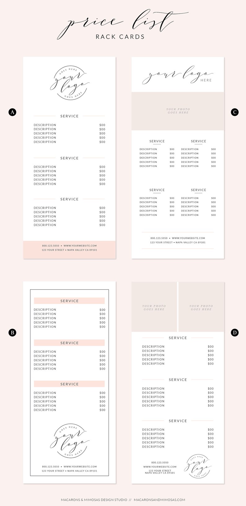 Logo Branding Kit Mini branding kit Logo design Premade | Etsy