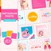 Bright Fun Instagram Post Templates Editable in Canva, Playful Social ...