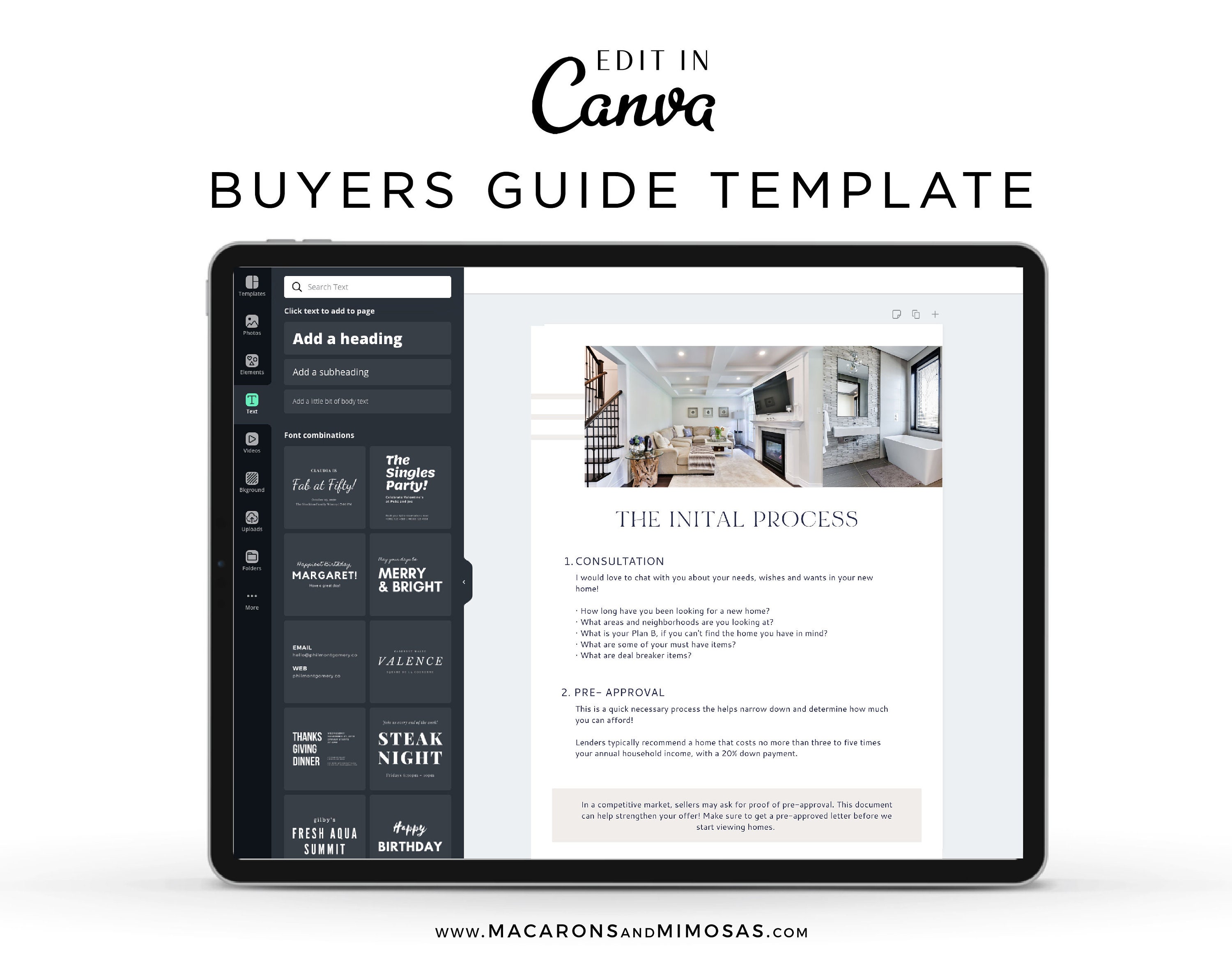 Buyers Guide Template Real Estate Presentation Marketing | Etsy
