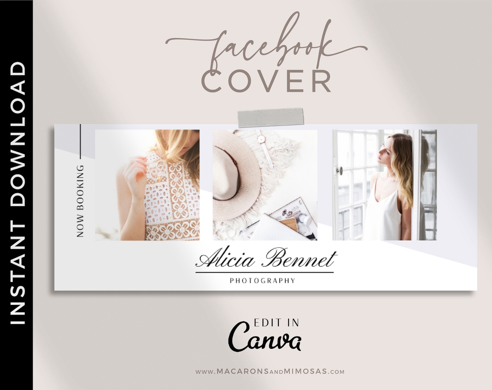 Canva Facebook Template Photography Facebook Timeline Cover | Etsy