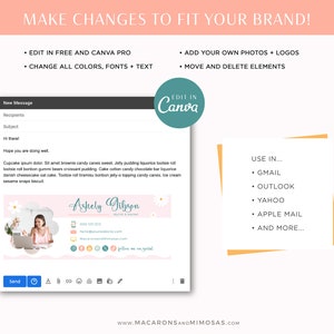 Daisy Email Signature Template for Canva, Gmail Email Signature ...
