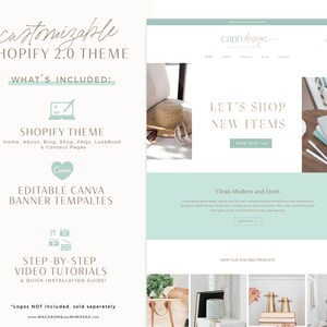 Shopify Theme Template, Minimal Shopify Website, Shopify Store Banner ...