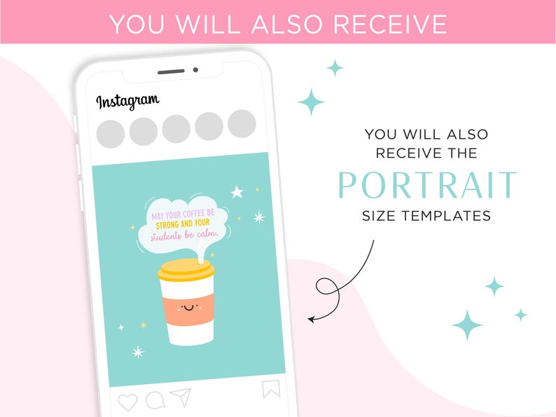Rainbow Teacher Instagram Post Social Media Templates Bundle for Canva ...