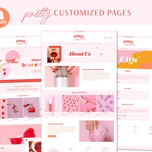 Shopify Theme Pink Bright Red, Retro Shopify Website, Shopify Banners, Groovy Shopify 2.0 Theme ...