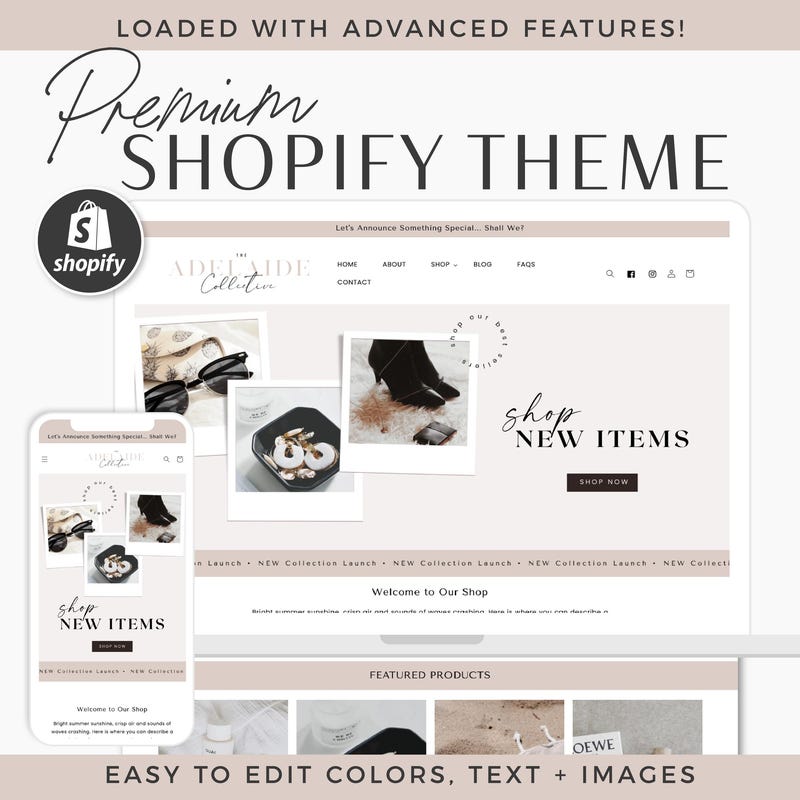 Shopify Website Templates - Etsy