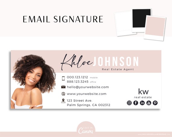 Email Signature Template Logo Best Seller Photographer - Etsy UK