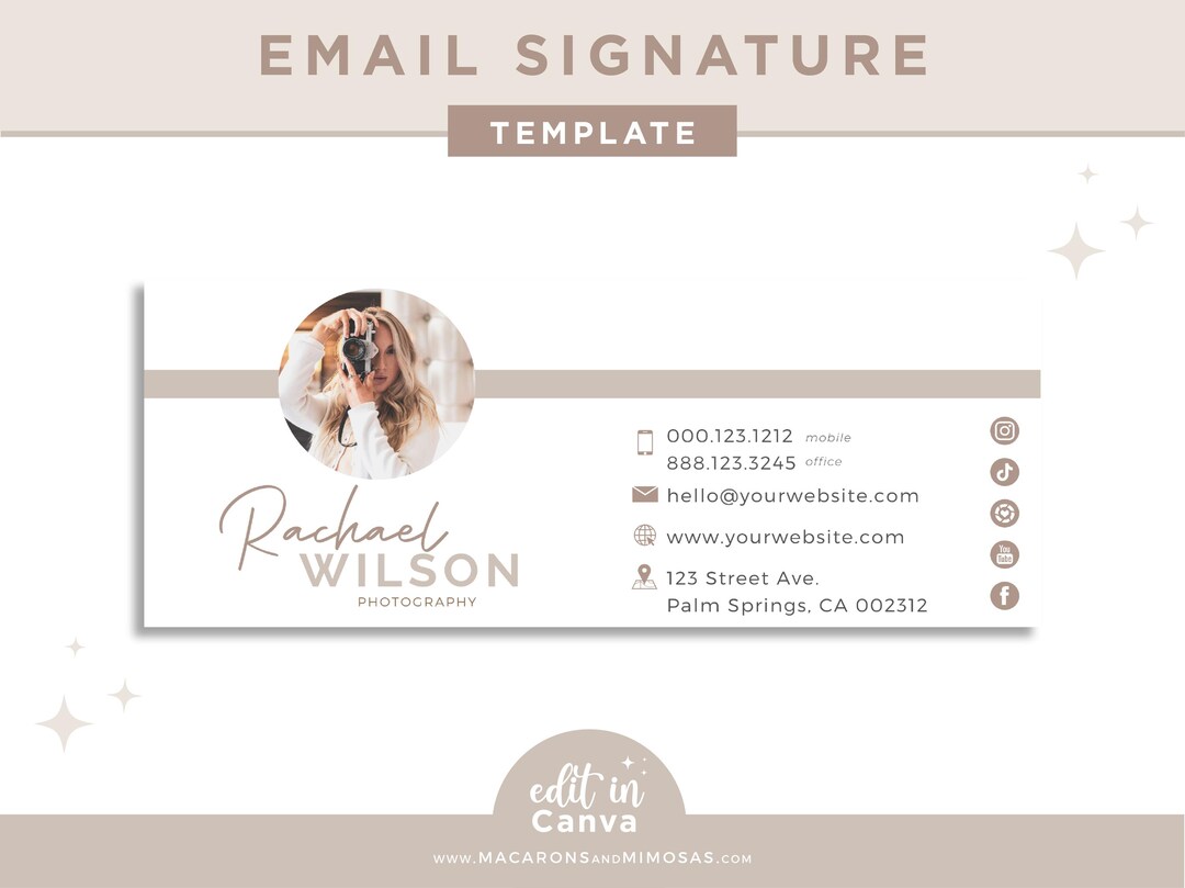 Email Signature Banner Template Clickable for Real Estate and Small ...