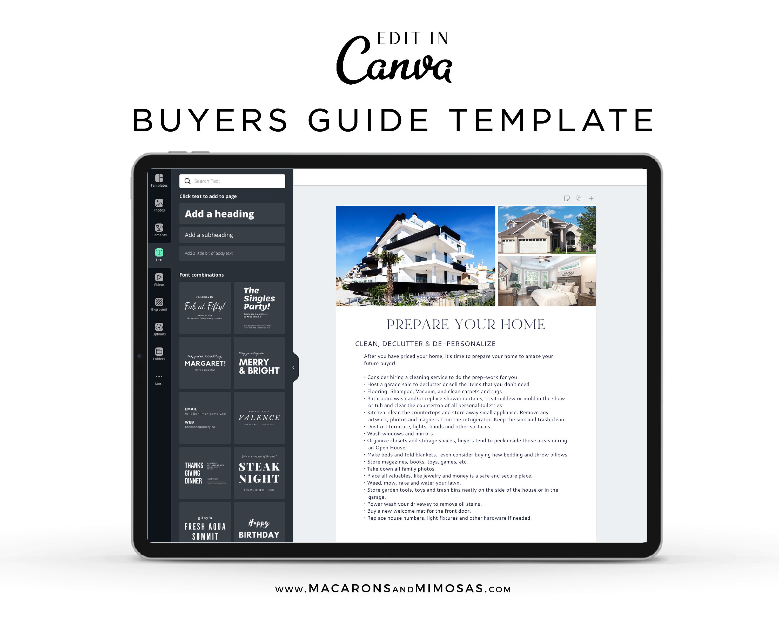 Sellers Guide Template 11 Page Home Selling Packet Moving | Etsy