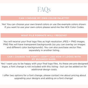 Logo Branding Kit, Mini Branding Kit, Logo Design, Premade Logo ...