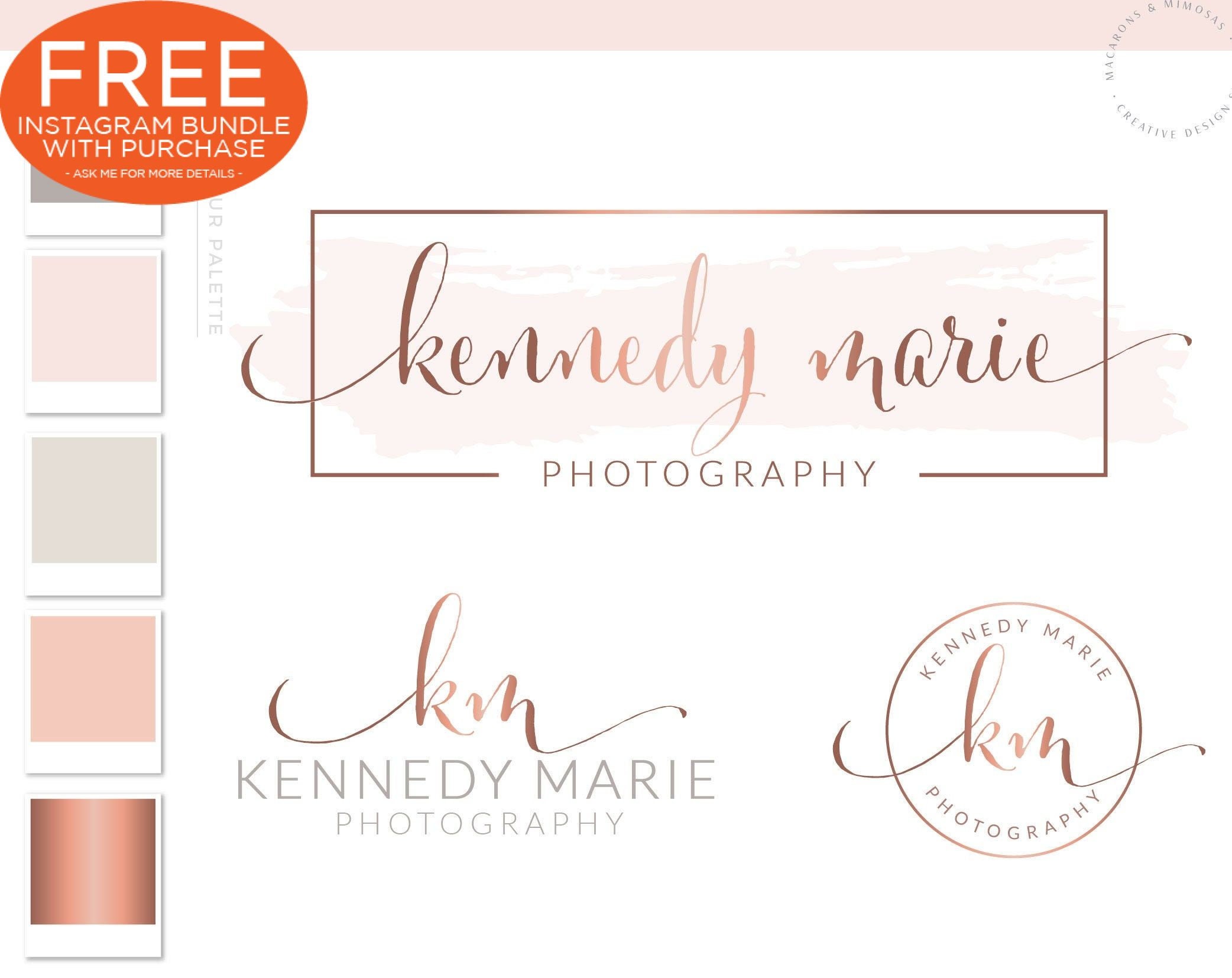 Art & Collectibles Instant Download Custom Logo Photography Logo DIY ...