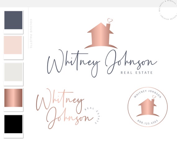 Realty Logo and Branding for Real Estate Agent Broker Realtor - Etsy