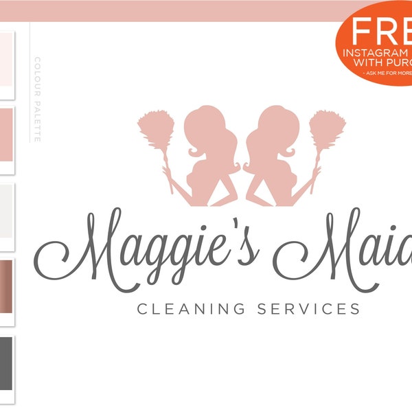 Cleaning Lady Logo - Etsy