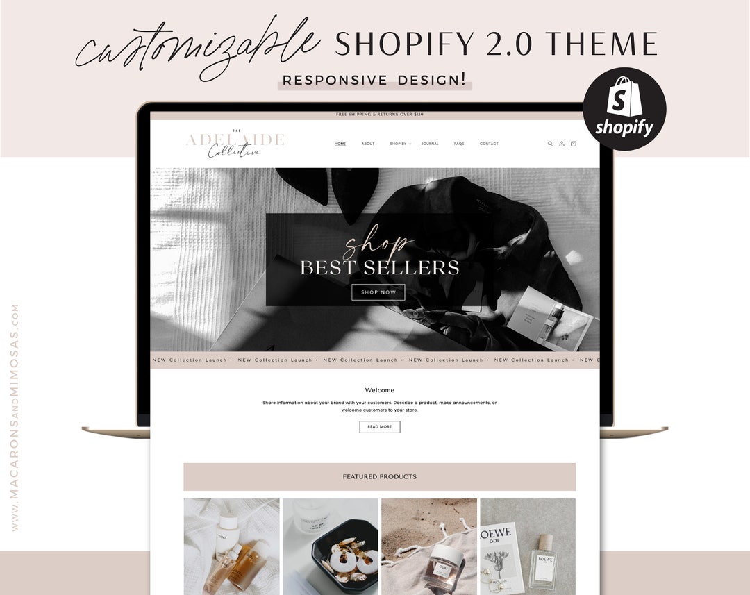 Shopify Theme Template, Minimal Shopify Store, Shopify Store Banner ...